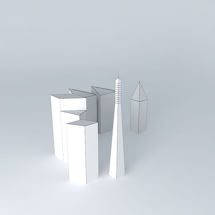 WTC2 original free 3D model | CGTrader