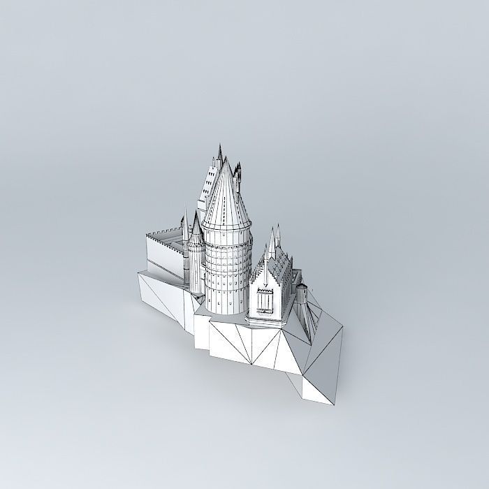 wizarding world of harry potter castle free 3D model | CGTrader
