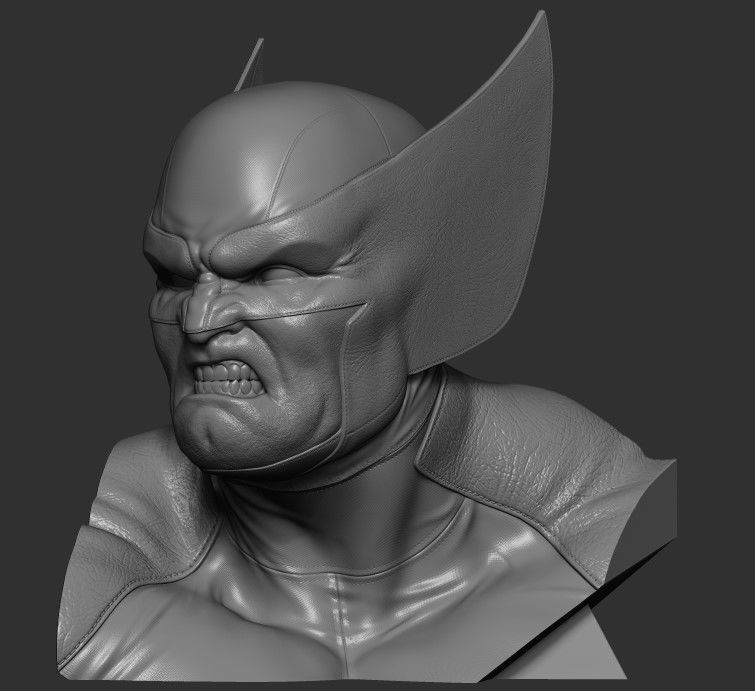 Wolverine Bust 3D model 3D printable | CGTrader