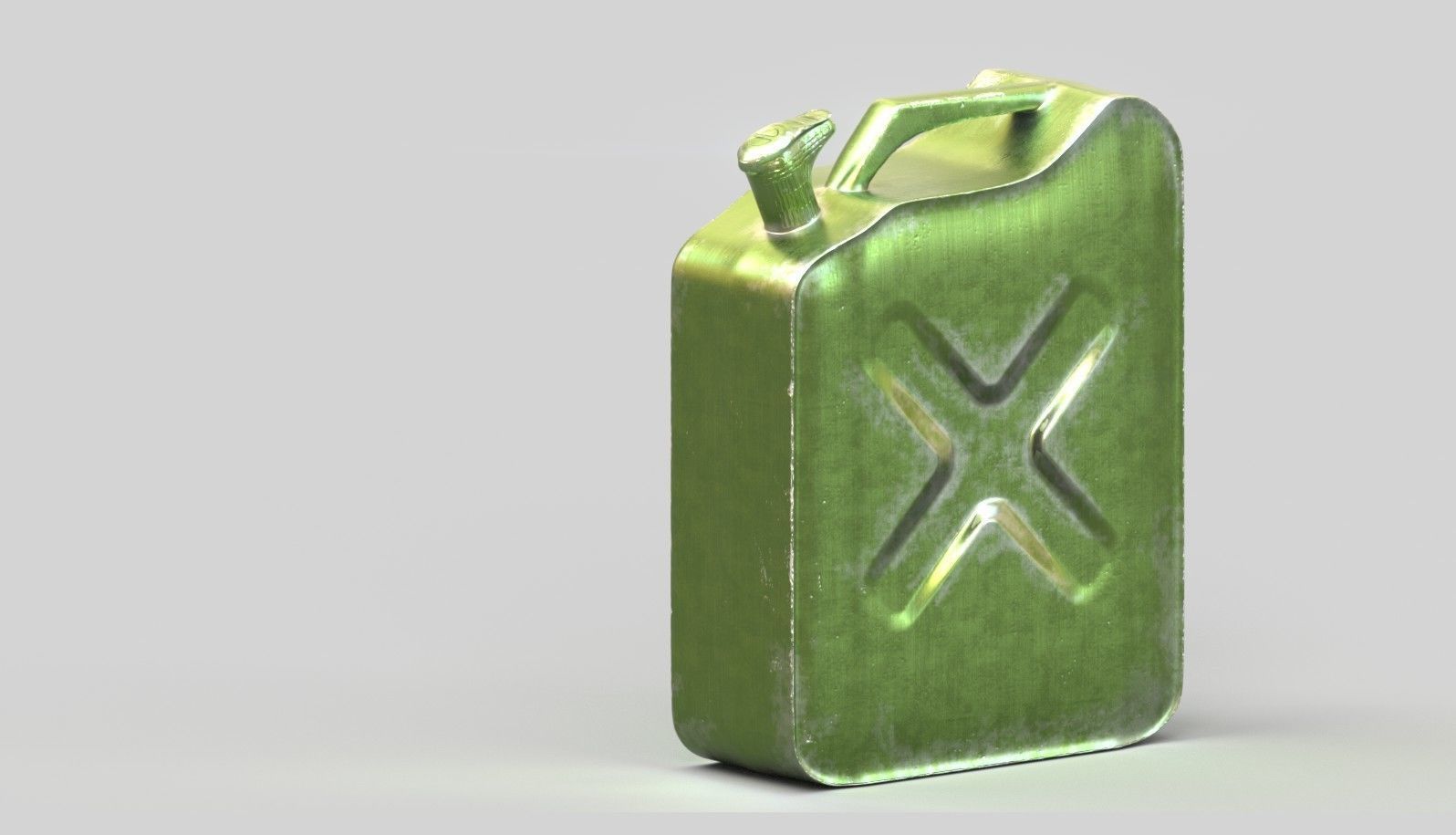 3D model Gas can jerrycan hi-lo poly clean wore-out rusty variations VR ...