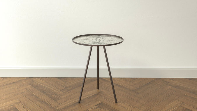 Design Side Table Vintage Antique 3D model | CGTrader