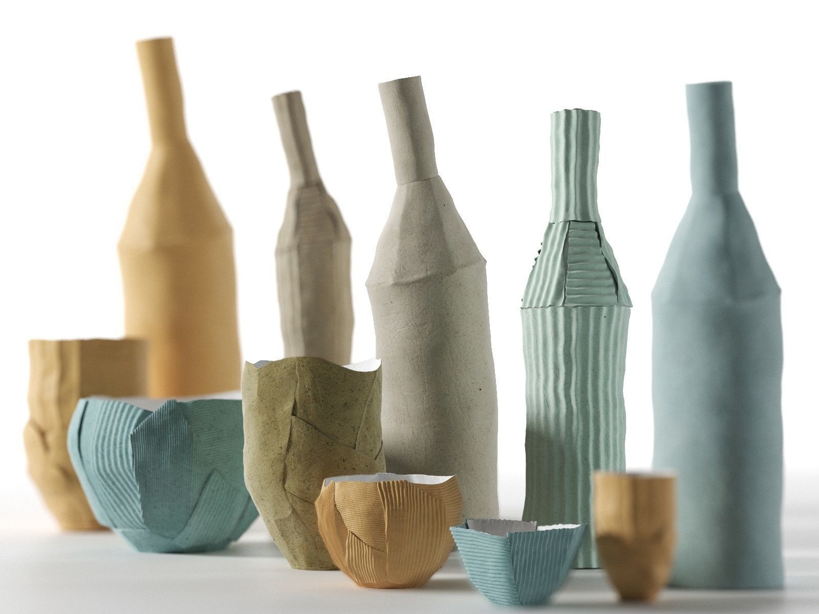 Paper Clay Objects 3D model | CGTrader