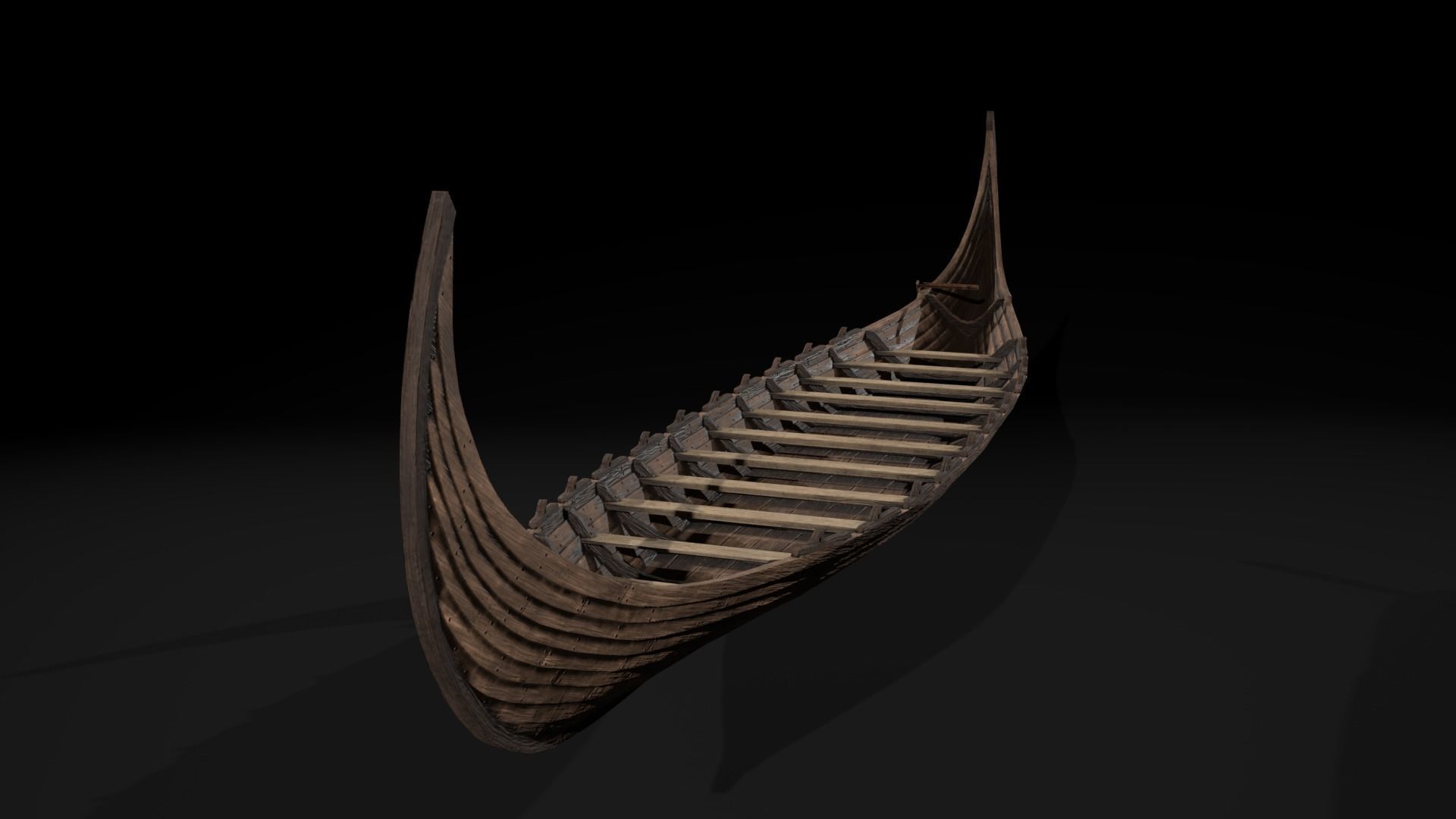 3D model The Kvalsund vikings Ship VR / AR / low-poly | CGTrader