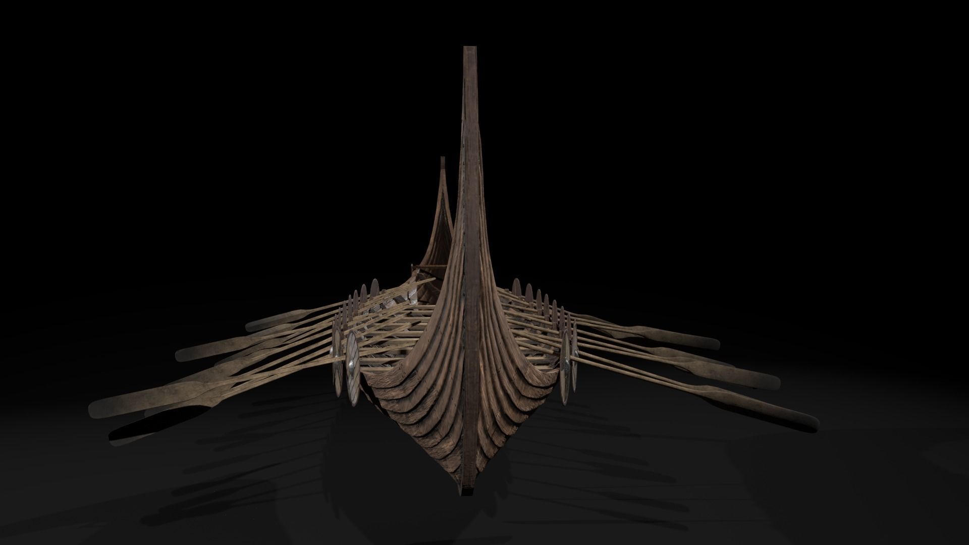 3D model The Kvalsund vikings Ship VR / AR / low-poly | CGTrader