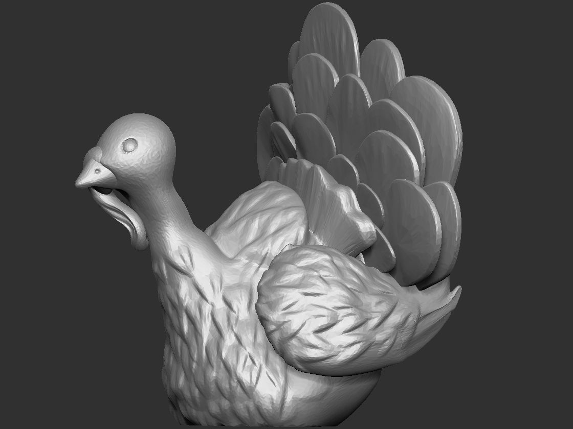 The Thanksgiving Turkey 3D model 3D printable | CGTrader