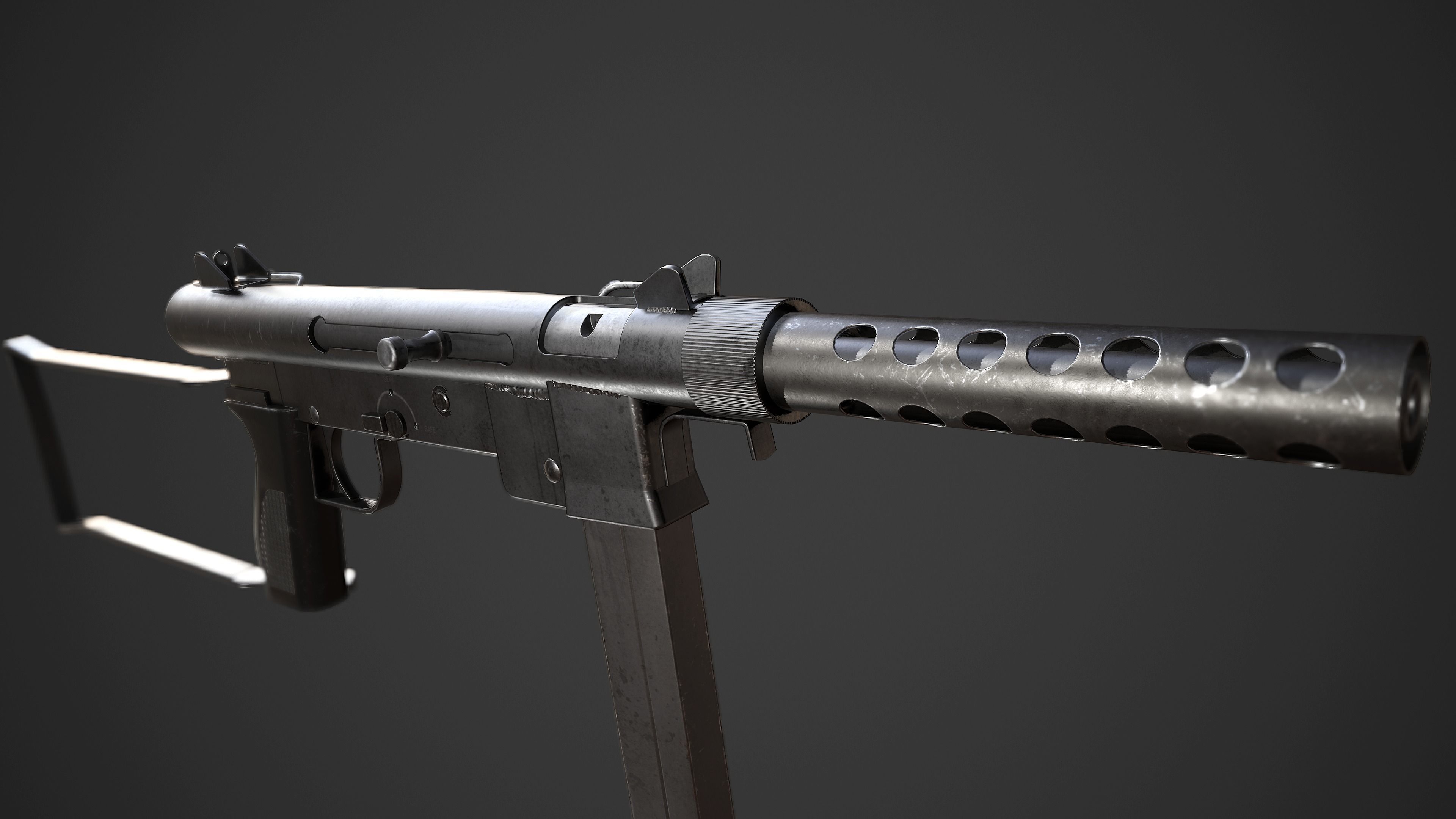 3D model Model 76 SMG VR / AR / low-poly OBJ MTL FBX