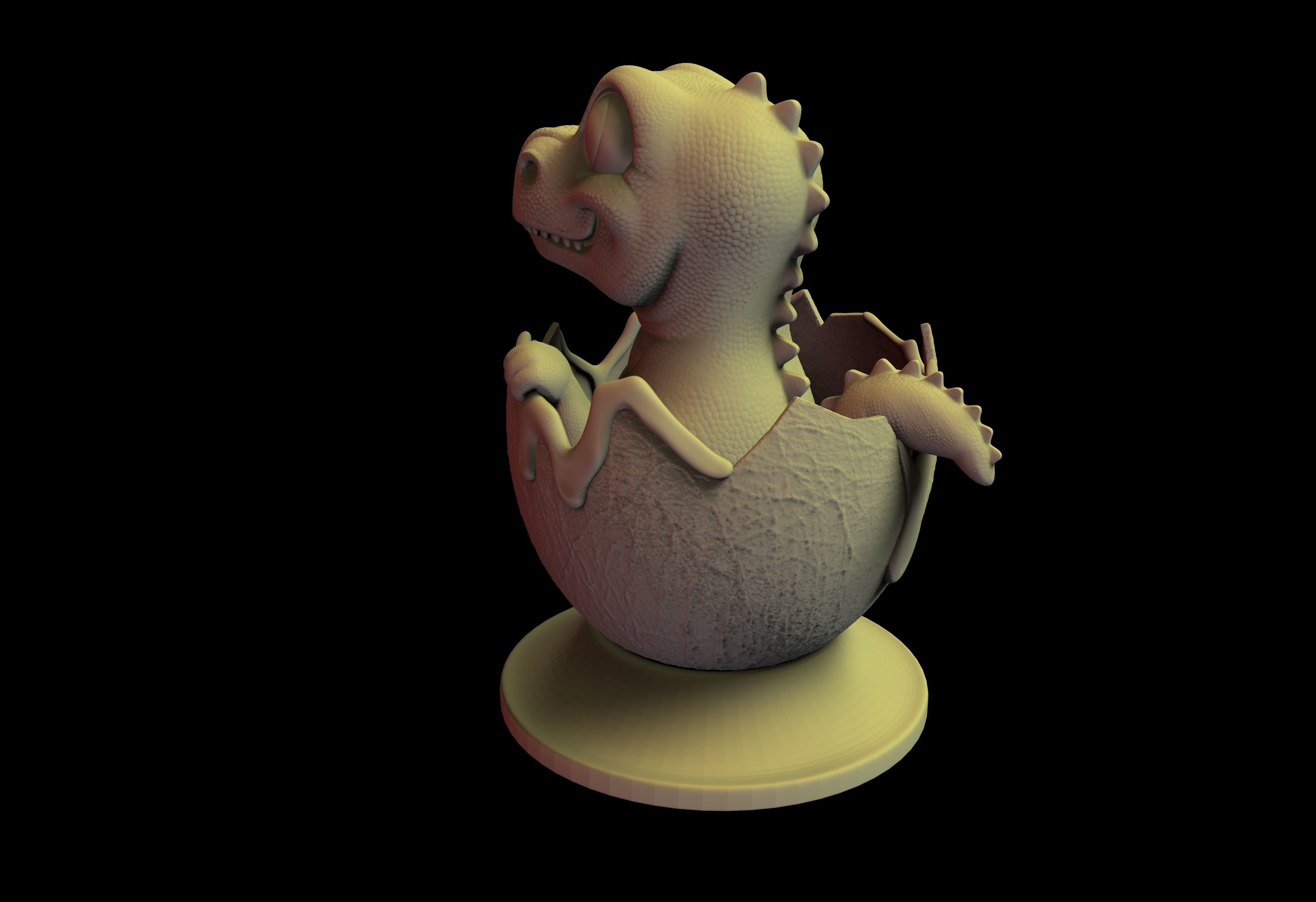 Dino Baby 3D model 3D printable | CGTrader