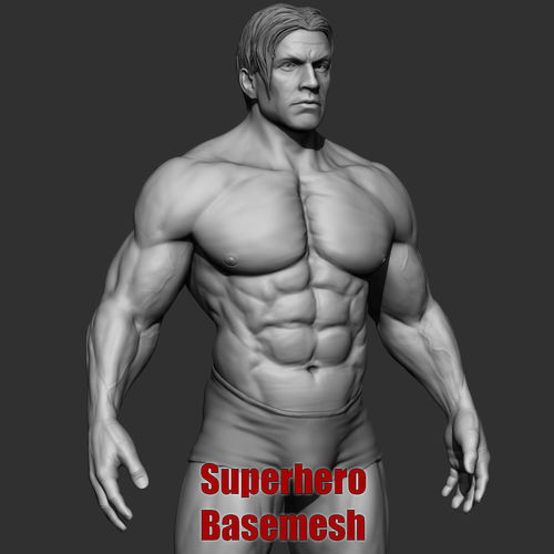 Superhero Basemesh 3D model | CGTrader