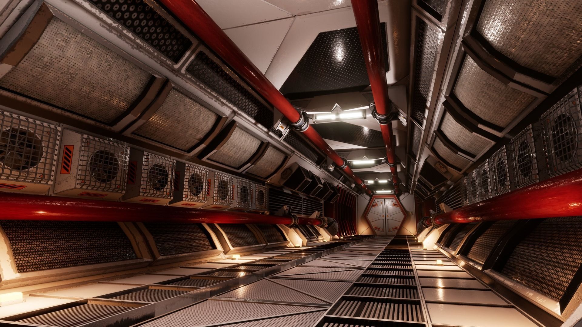 3D model Retro Sci-fi Modular Environment Kitbash VR / AR / low-poly ...