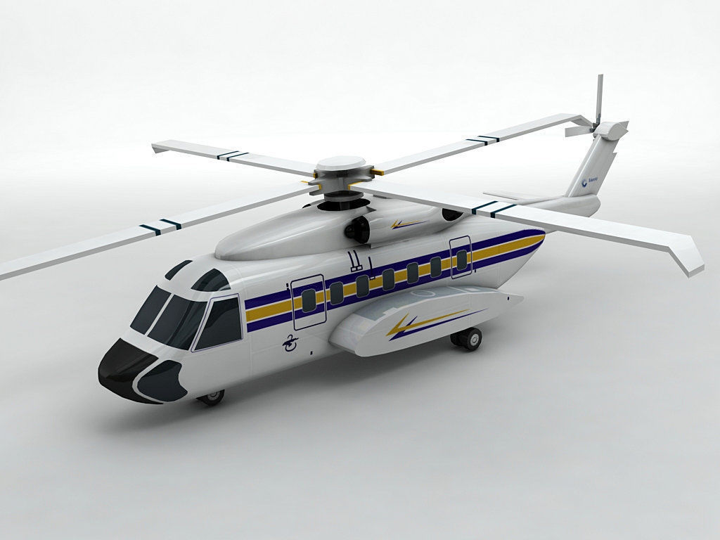 3D model Sikorsky S92 Helicopter -1 VR / AR / low-poly | CGTrader