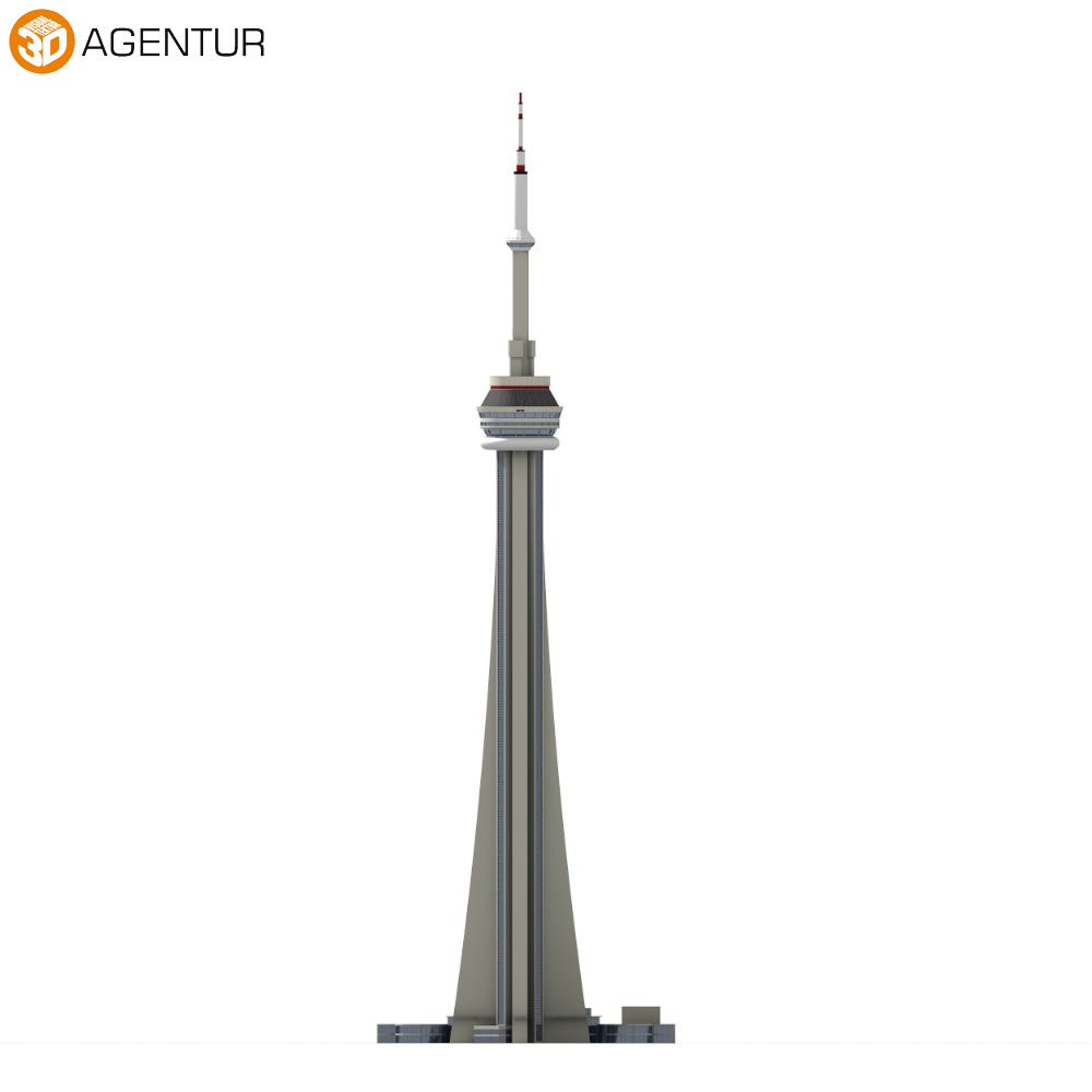 CN Tower Canadian National Tower 3D Model MAX 3DS C4D DAE SKP ...
