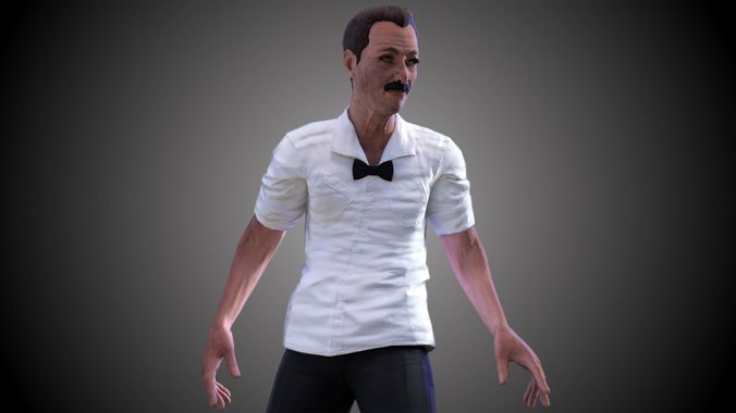 3D model Boxing Referee VR / AR / low-poly rigged animated | CGTrader