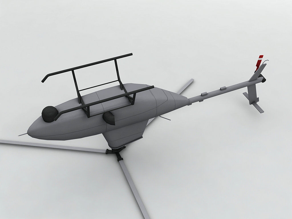 3D model Firescout UAV Unmanned Helicopter VR / AR / low-poly | CGTrader