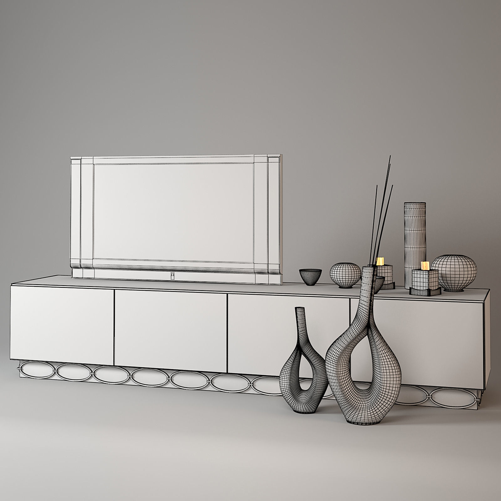 Visionnaire Gareth TV Cabinet 3D model | CGTrader