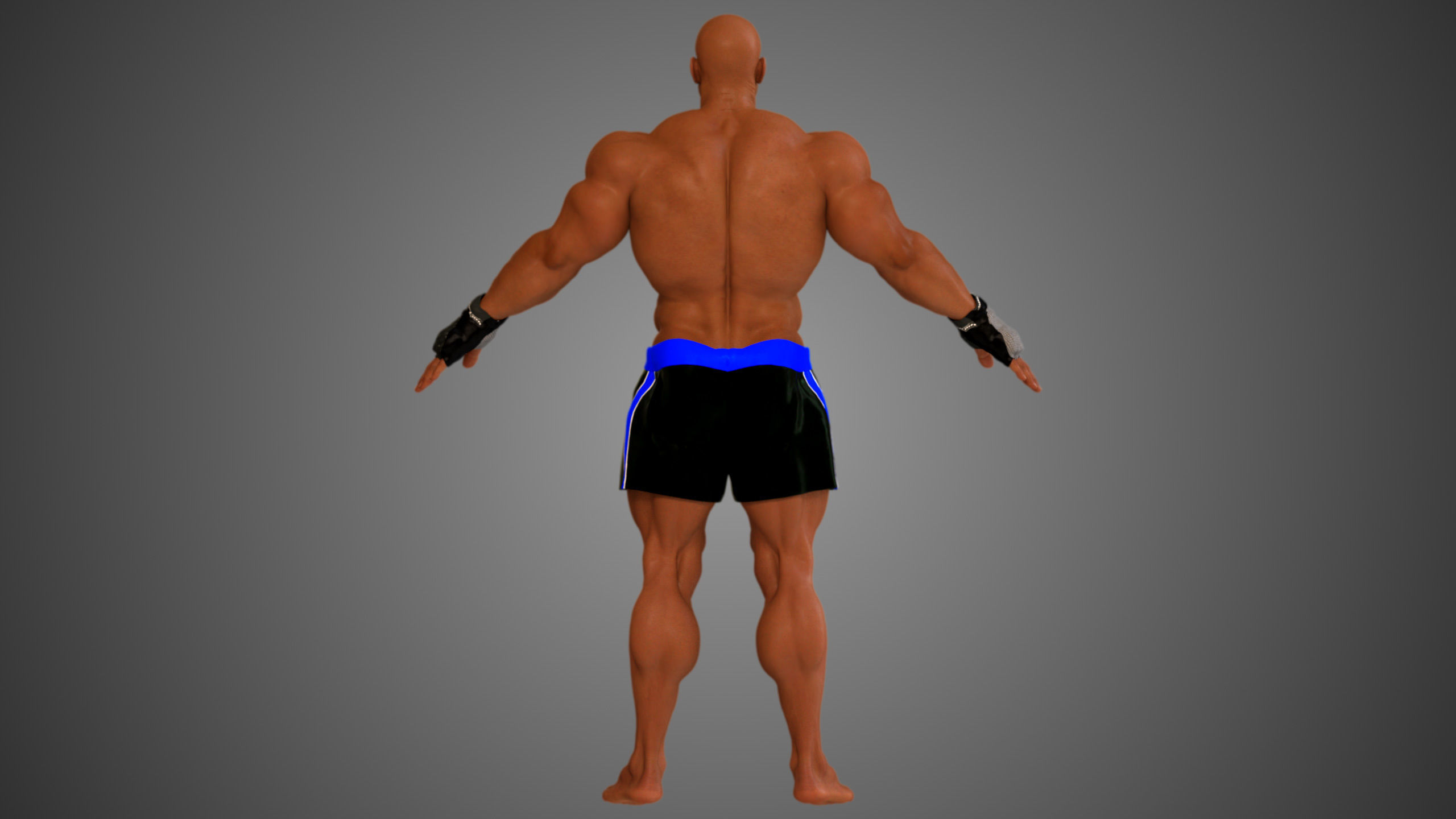 Male African BOX - MMA Fighter 3D model animated rigged | CGTrader