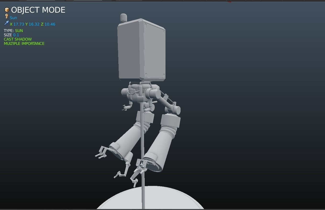 Robotic Helper V1 Nier Automata free 3D model | CGTrader