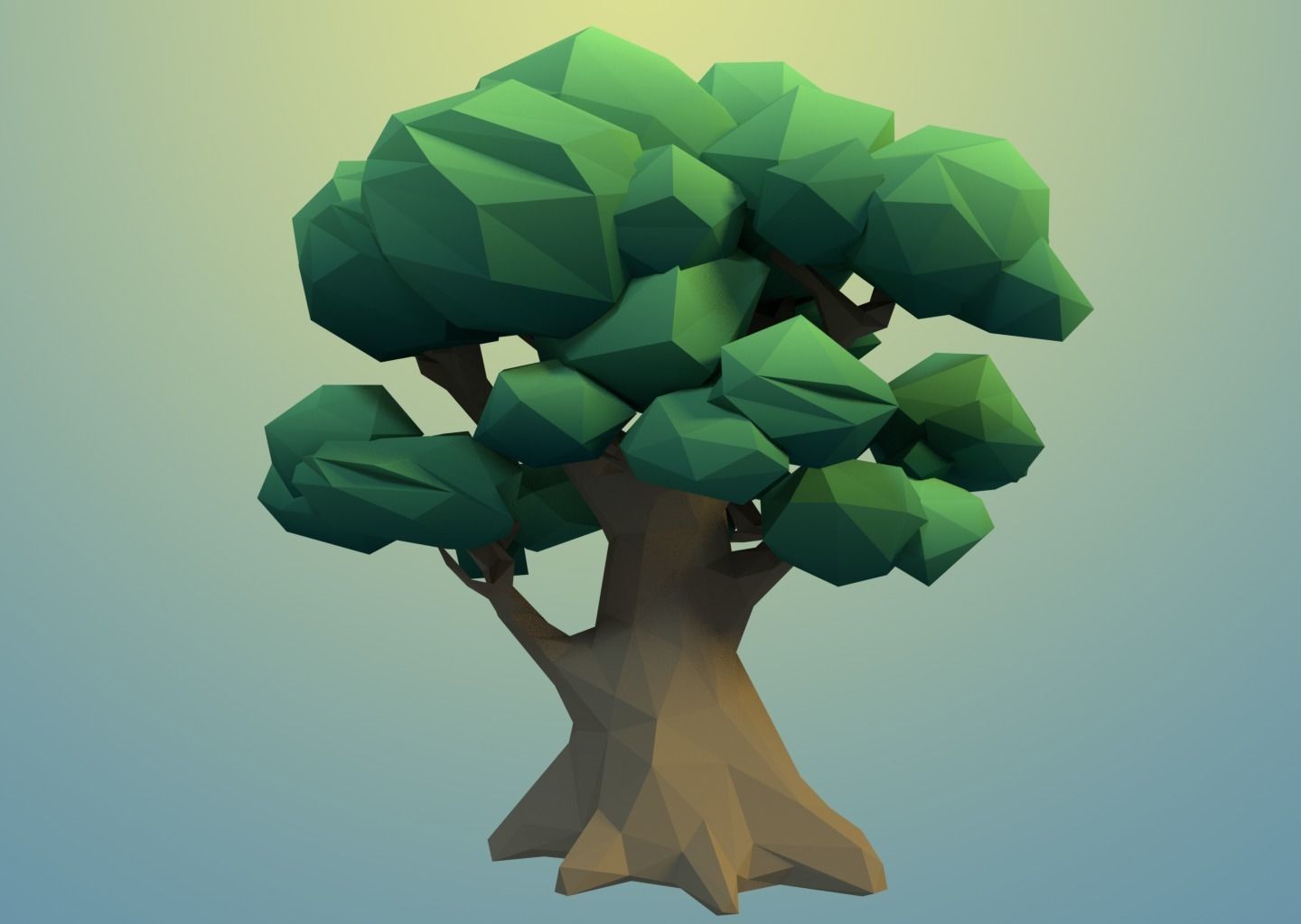 Low Poly Tree Big free VR / AR / low-poly 3D model | CGTrader