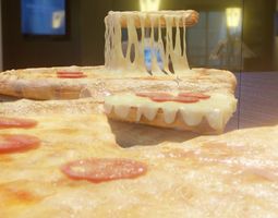 Low-poly Pizza 3D Models | CGTrader