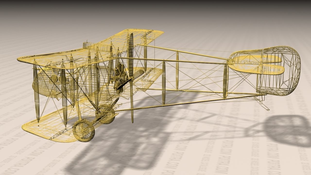 De Havilland DH 2 Fighter Aircraft - WWI - 1916 - Lt DH Geary - 3D ...