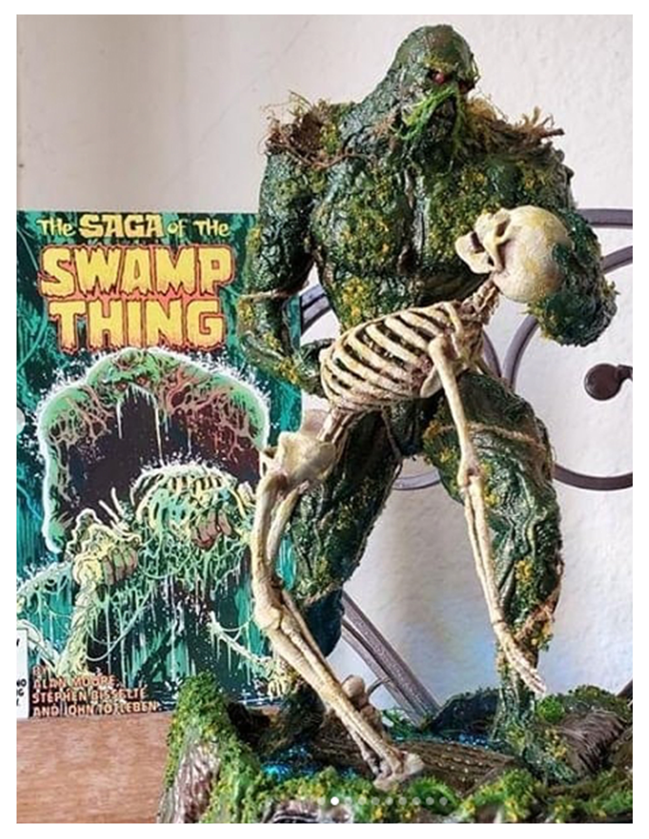 Swamp Thing Statue with light up base 3D model 3D printable | CGTrader