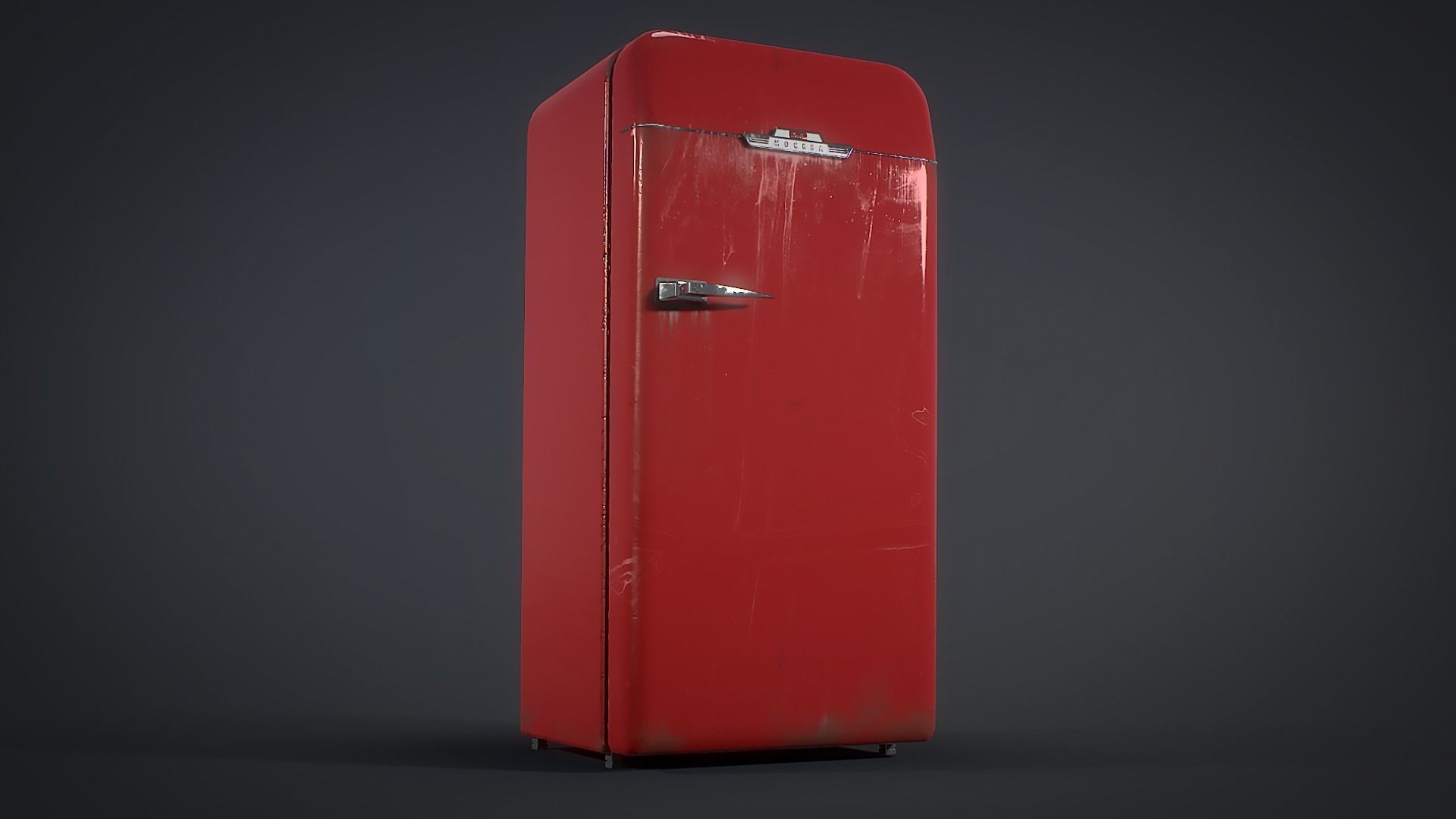 3D model Vintage Soviet Fridge - ZIL Moskva VR / AR / low-poly | CGTrader