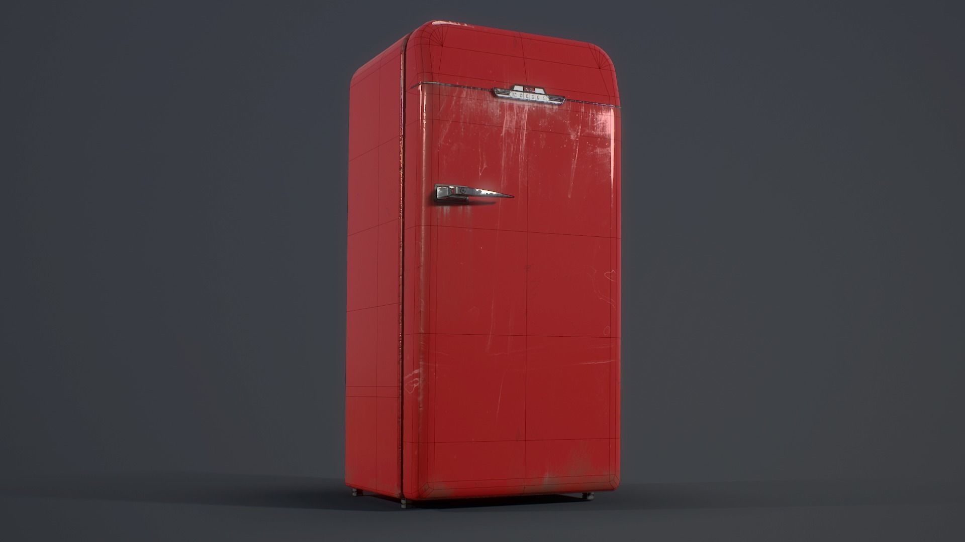 3D model Vintage Soviet Fridge - ZIL Moskva VR / AR / low-poly | CGTrader