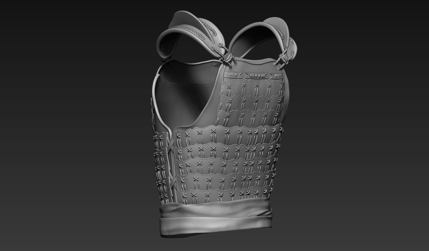 Samurai Torso Armor 3D model | CGTrader