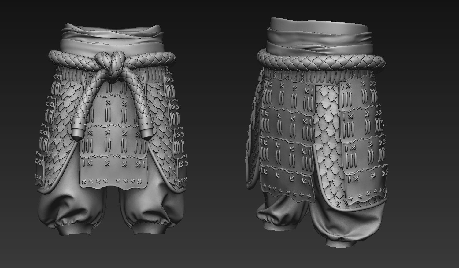 Samurai Leg Armor 3D model | CGTrader