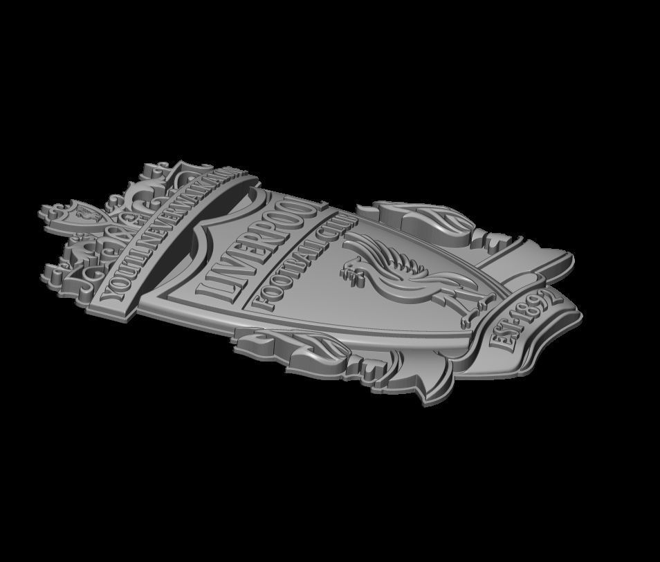 Liverpool FC Logo Footbal Club 3D 3D model 3D printable | CGTrader