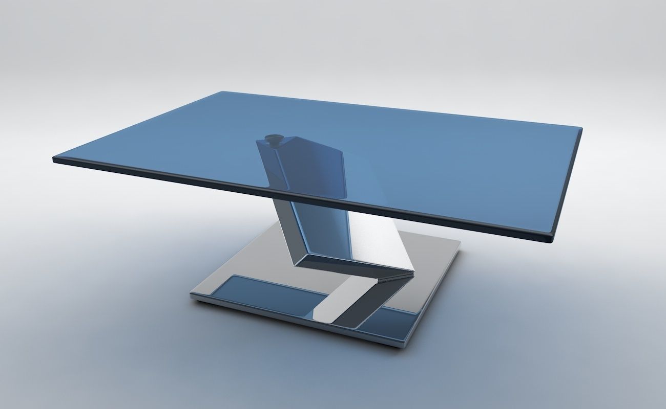 Ultrarealistic glass futuristic table 3D model | CGTrader
