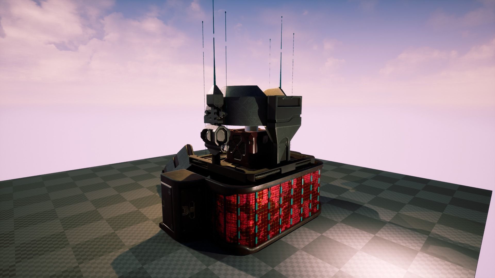 3D model SciFi Radar Station VR / AR / low-poly | CGTrader