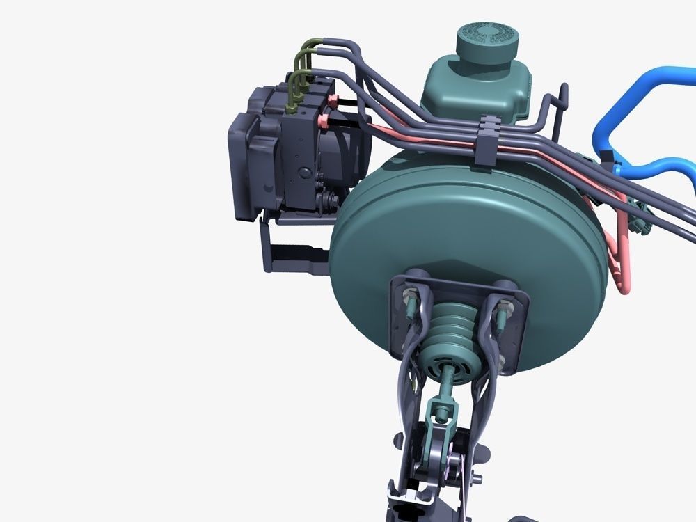 Car Brake System 3D model | CGTrader