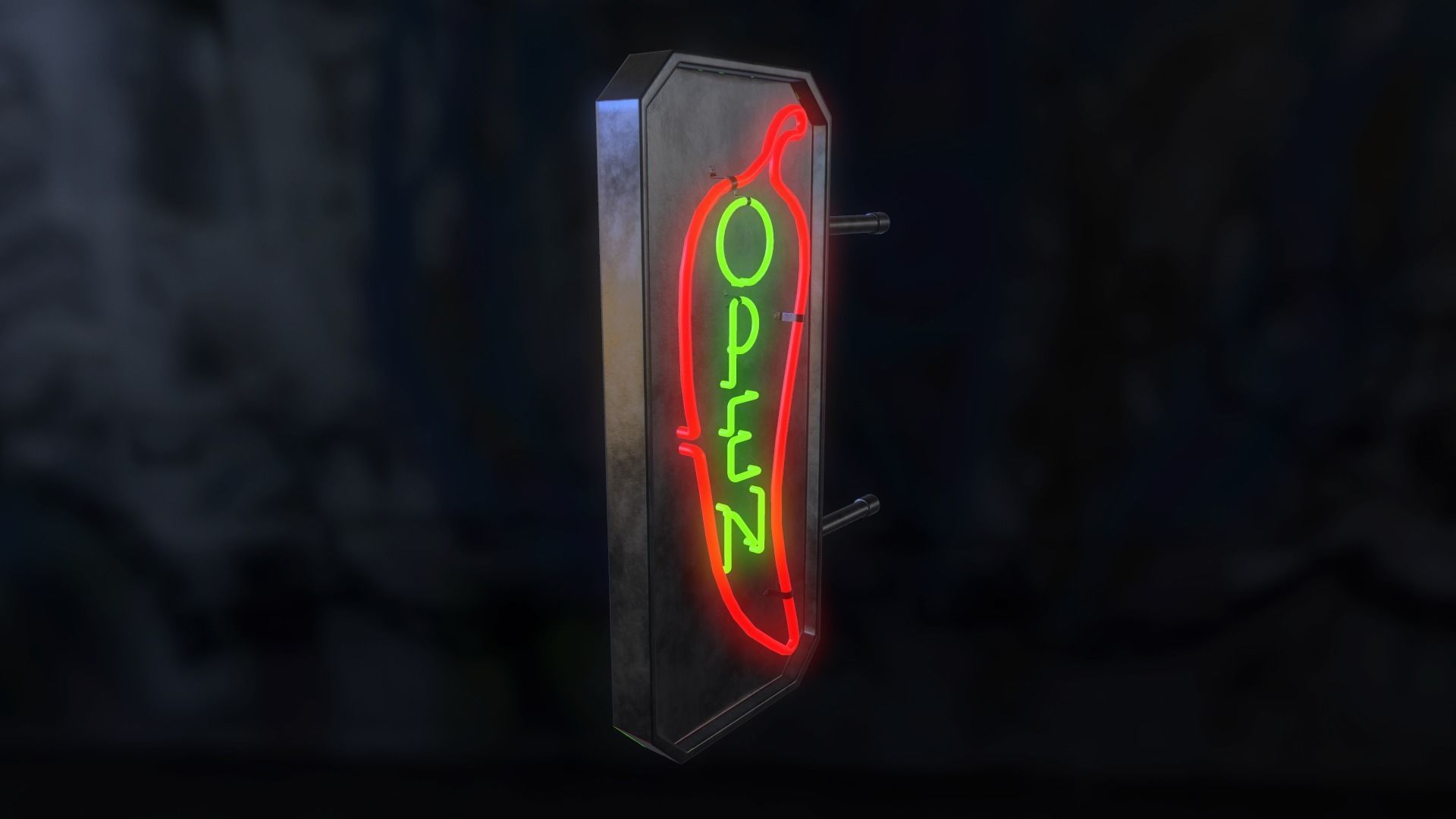 Neon sign PBR free VR / AR / low-poly 3D model | CGTrader