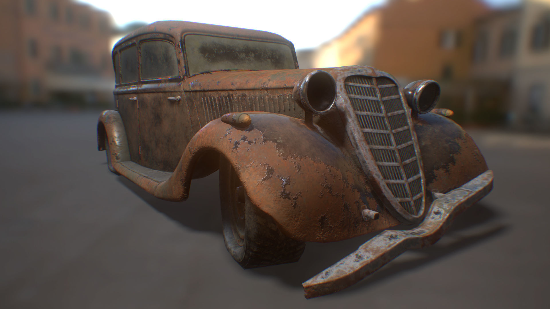 3D model PBR Retro Car 01 VR / AR / low-poly | CGTrader