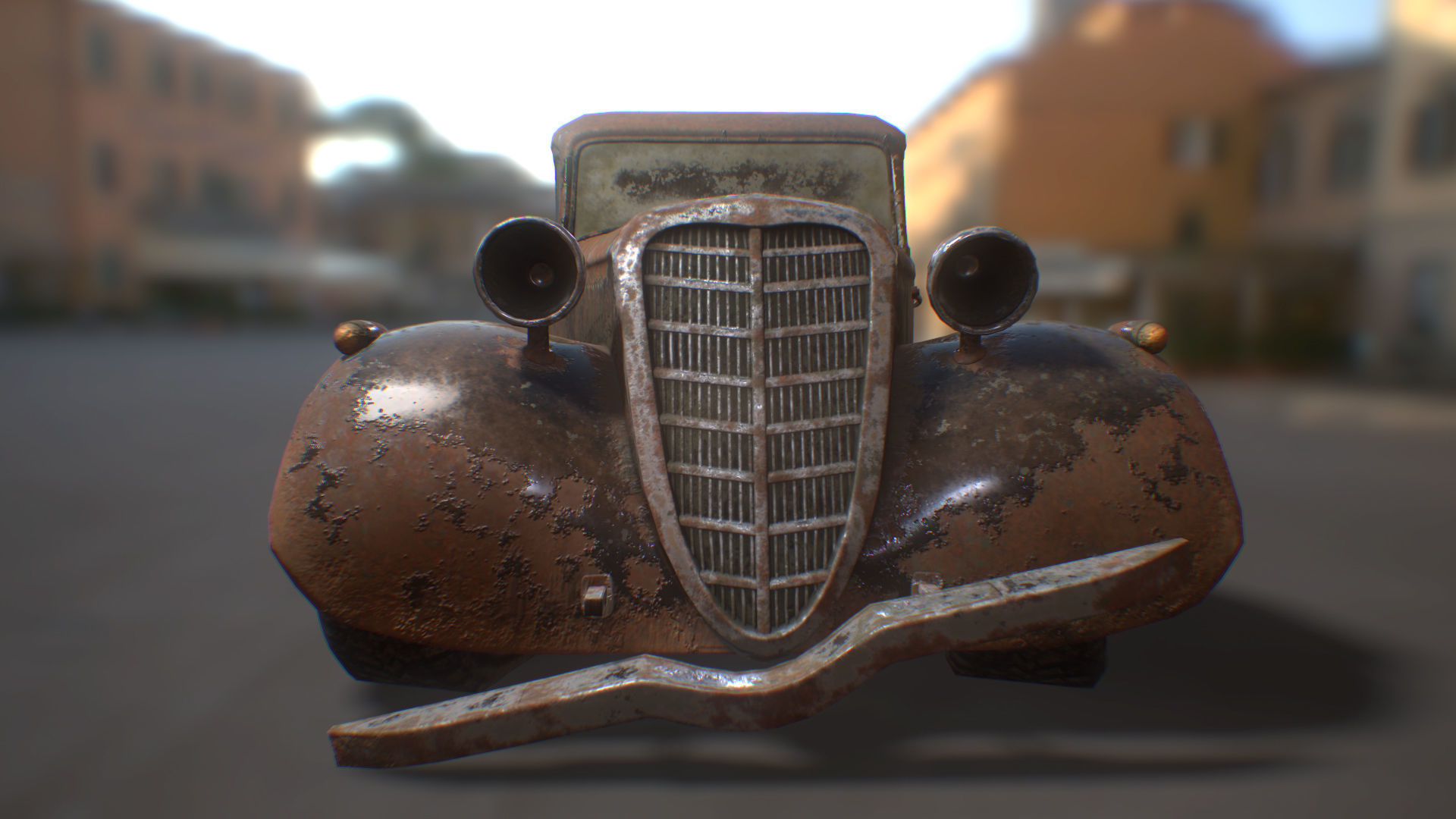 3D model PBR Retro Car 01 VR / AR / low-poly | CGTrader