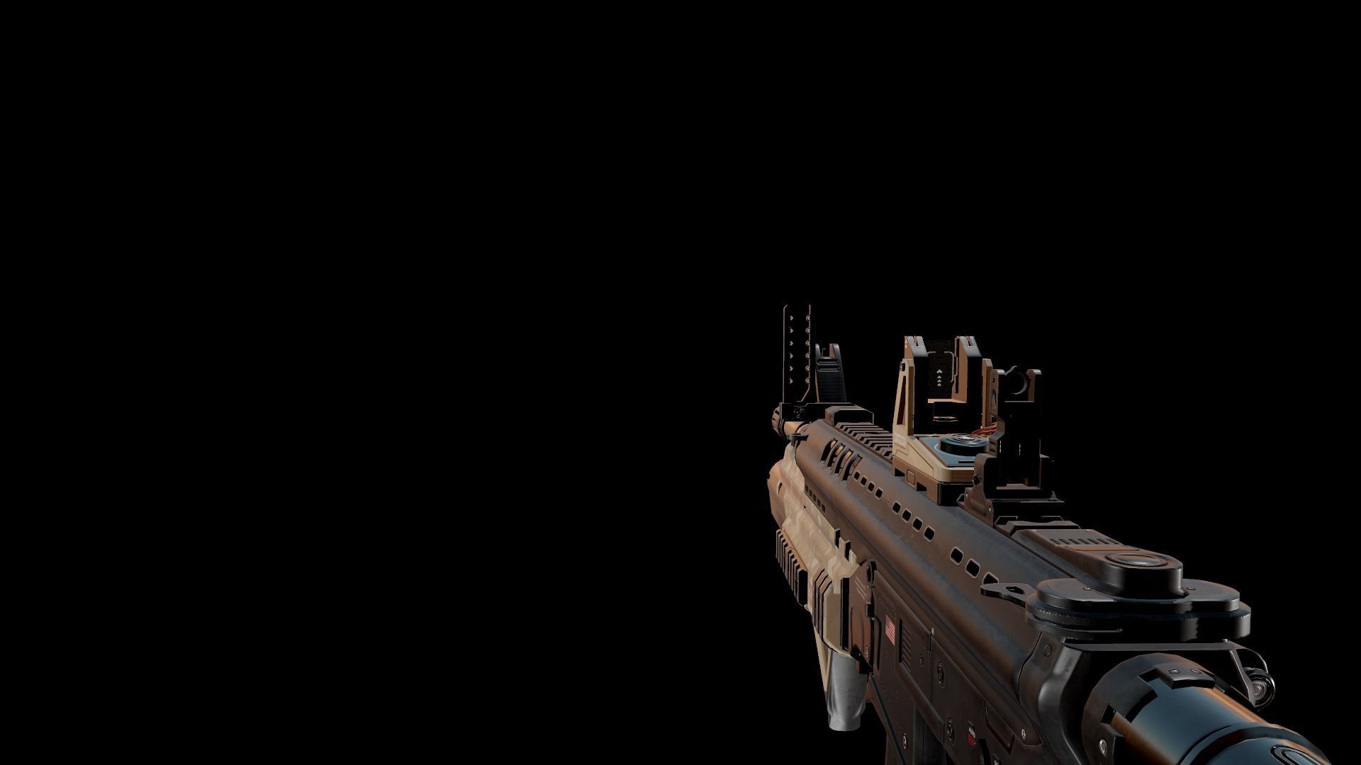3D model Modern Assault Rifle VR / AR / low-poly | CGTrader