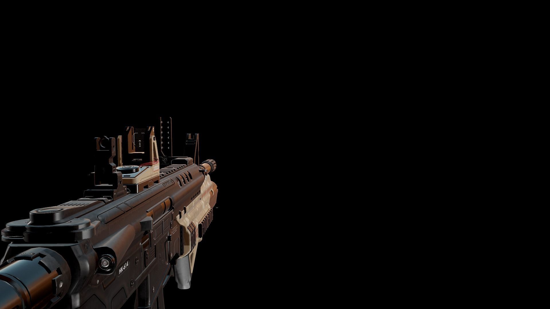 3D model Modern Assault Rifle VR / AR / low-poly | CGTrader