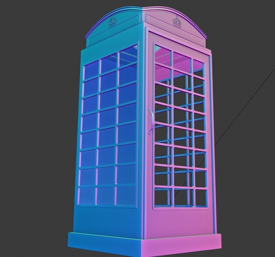 3D model phone booth 3d model VR / AR / low-poly | CGTrader