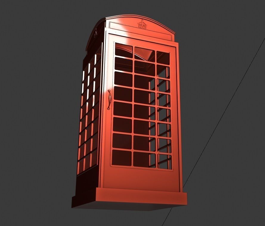 3D model phone booth 3d model VR / AR / low-poly | CGTrader