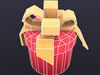 3D model Gift box package low poly VR / AR / low-poly | CGTrader