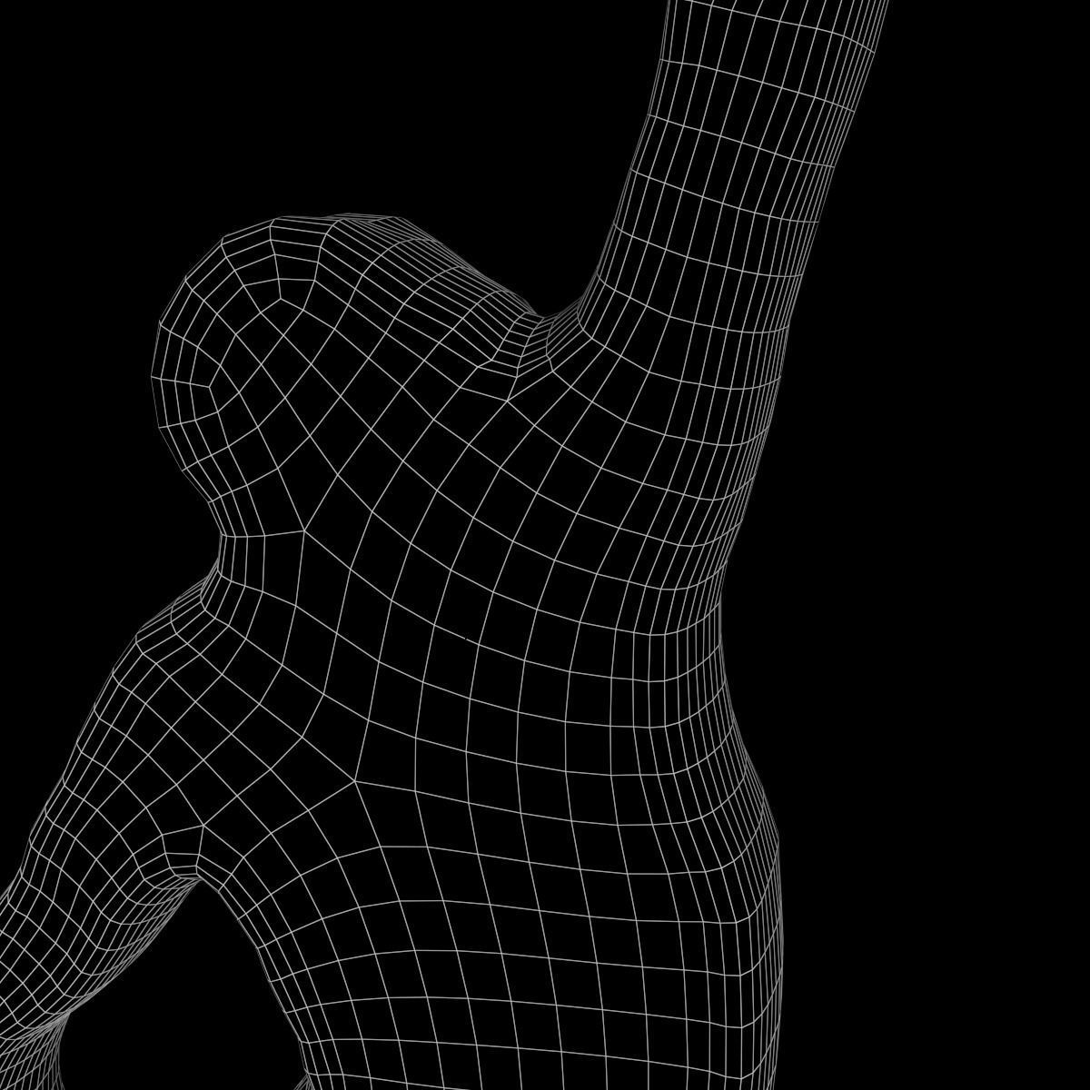Jordan Logo Red 3D model Vray Ready Game Ready free VR / AR / low-poly ...