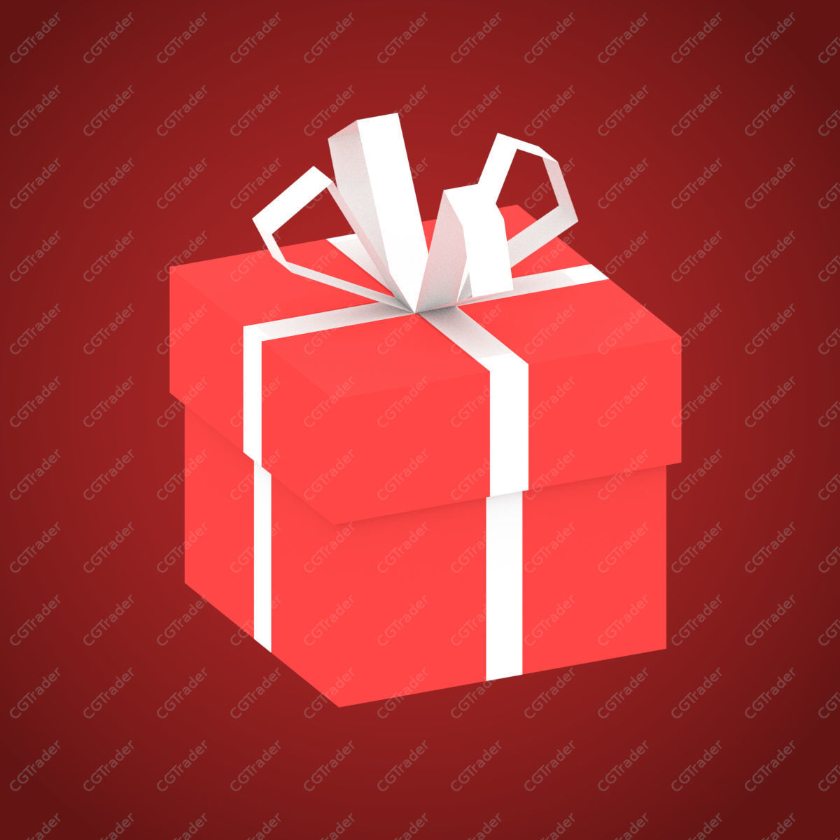 Texture Low Poly Gift Box and 4 Gift Wrap Textures VR / AR / low-poly ...