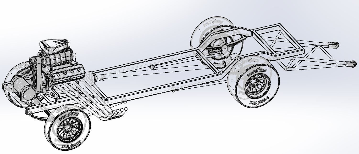 Chassis of Gasser 3D model | CGTrader