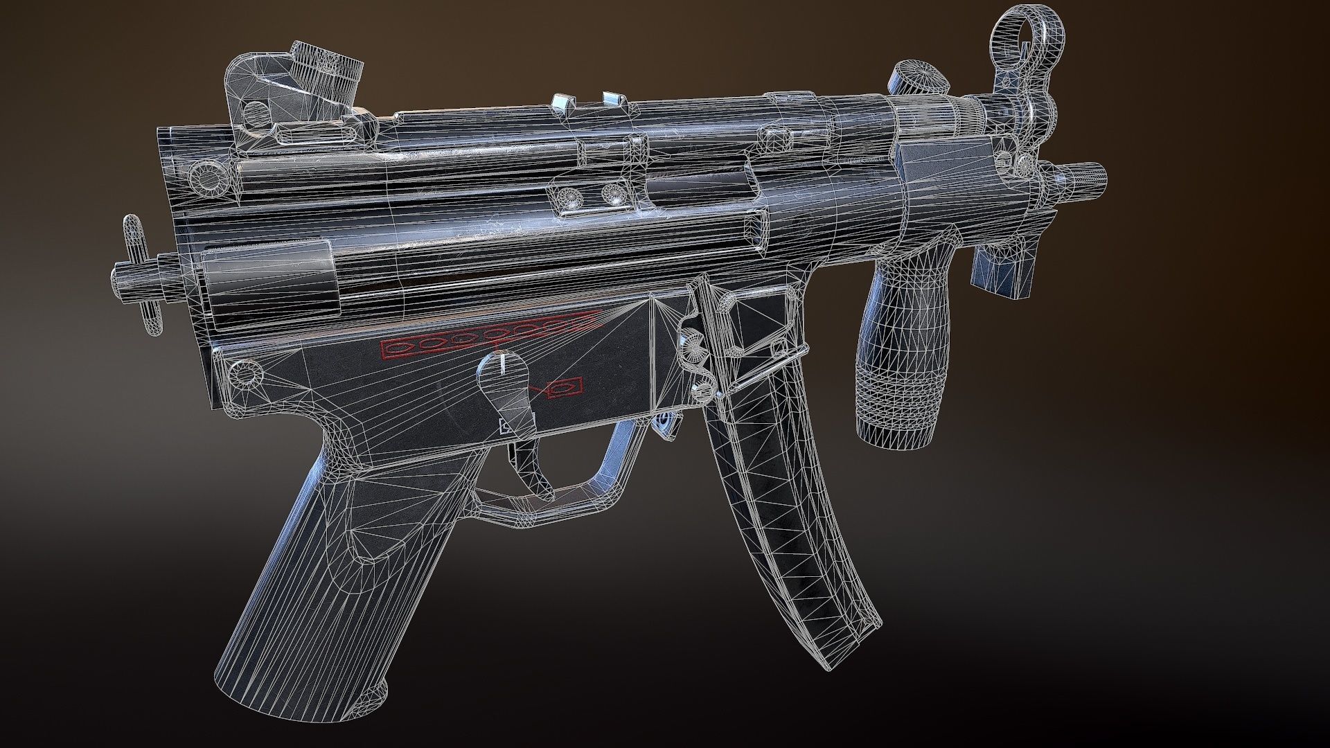 3D model MP5K-N Submachine Gun VR / AR / low-poly | CGTrader