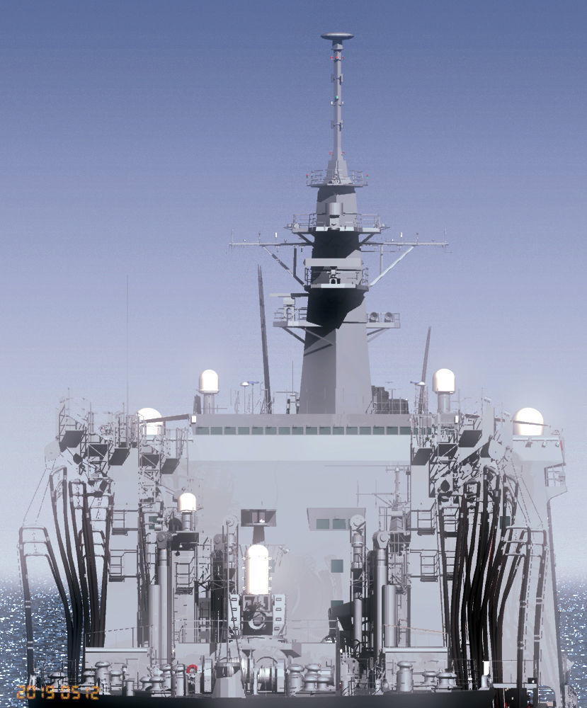 JMSDF Supply ship Mashu 3D model | CGTrader