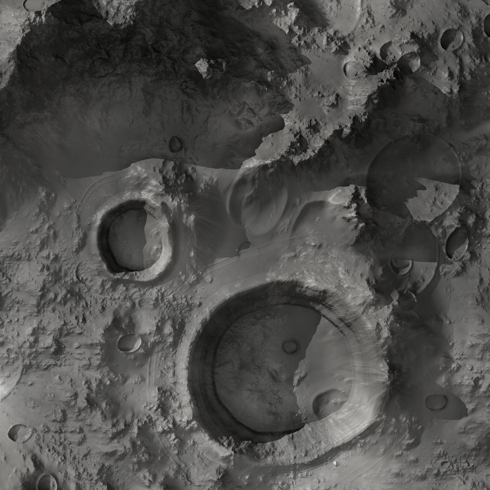 3D model Large-Scale Moon Environment - Craters VR / AR / low-poly ...