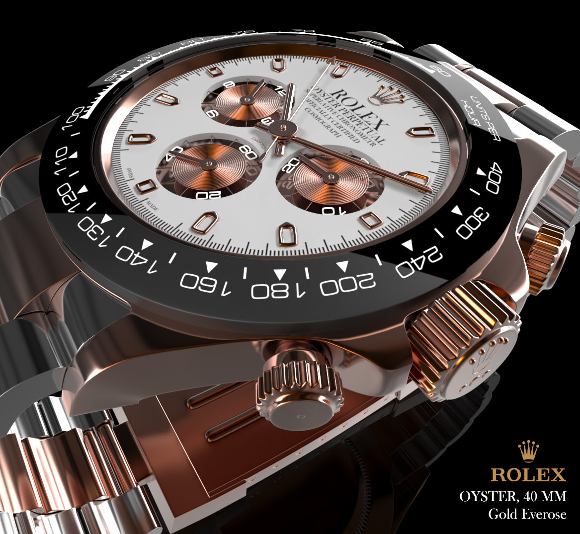 Watch ROLEX DAYTONA Free 3D Model CGTrader
