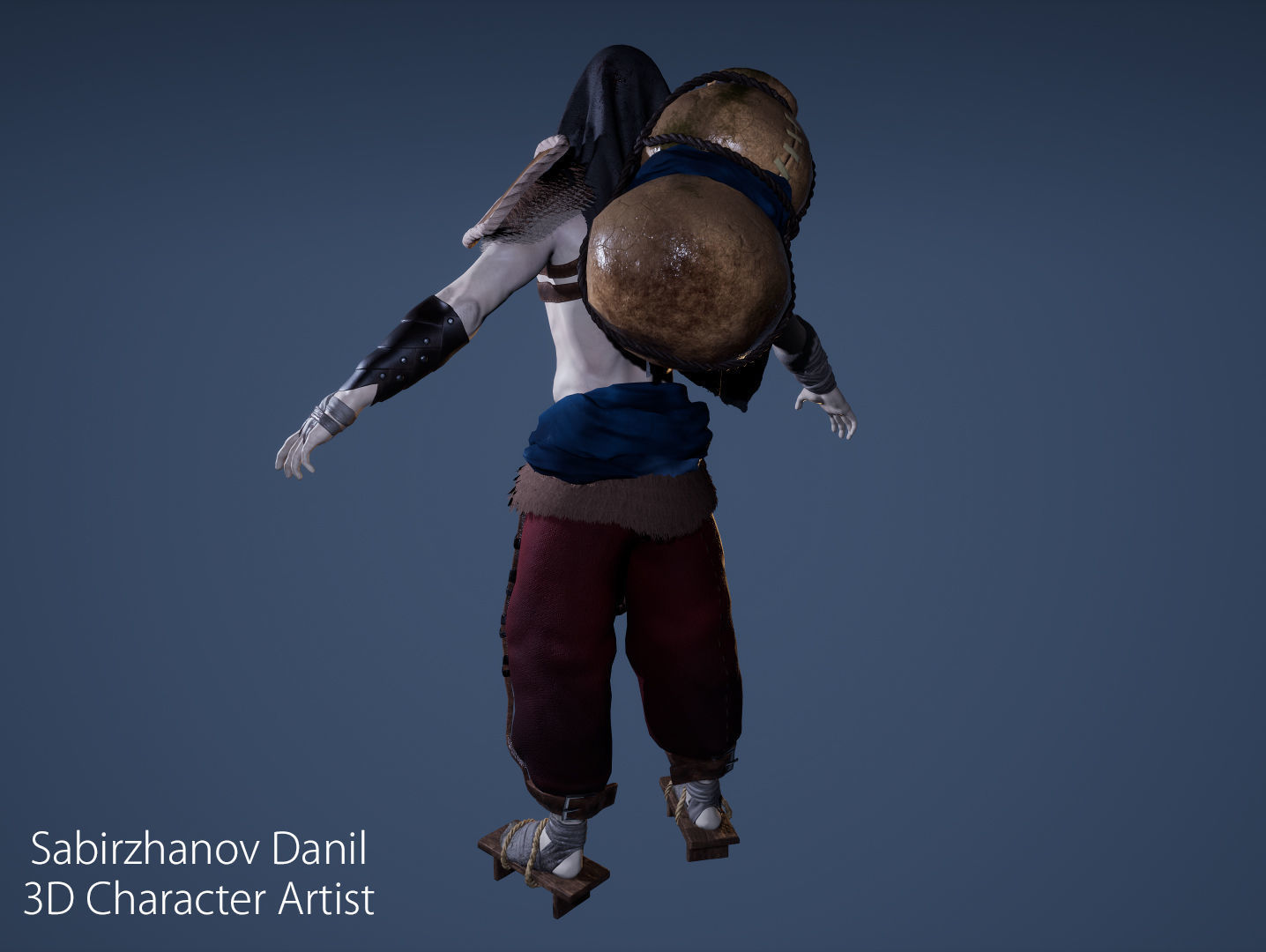 3D model Nomad PBR game character VR / AR / low-poly | CGTrader