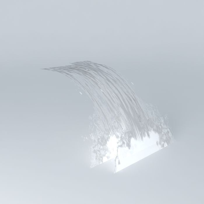 waterfall free 3D model | CGTrader