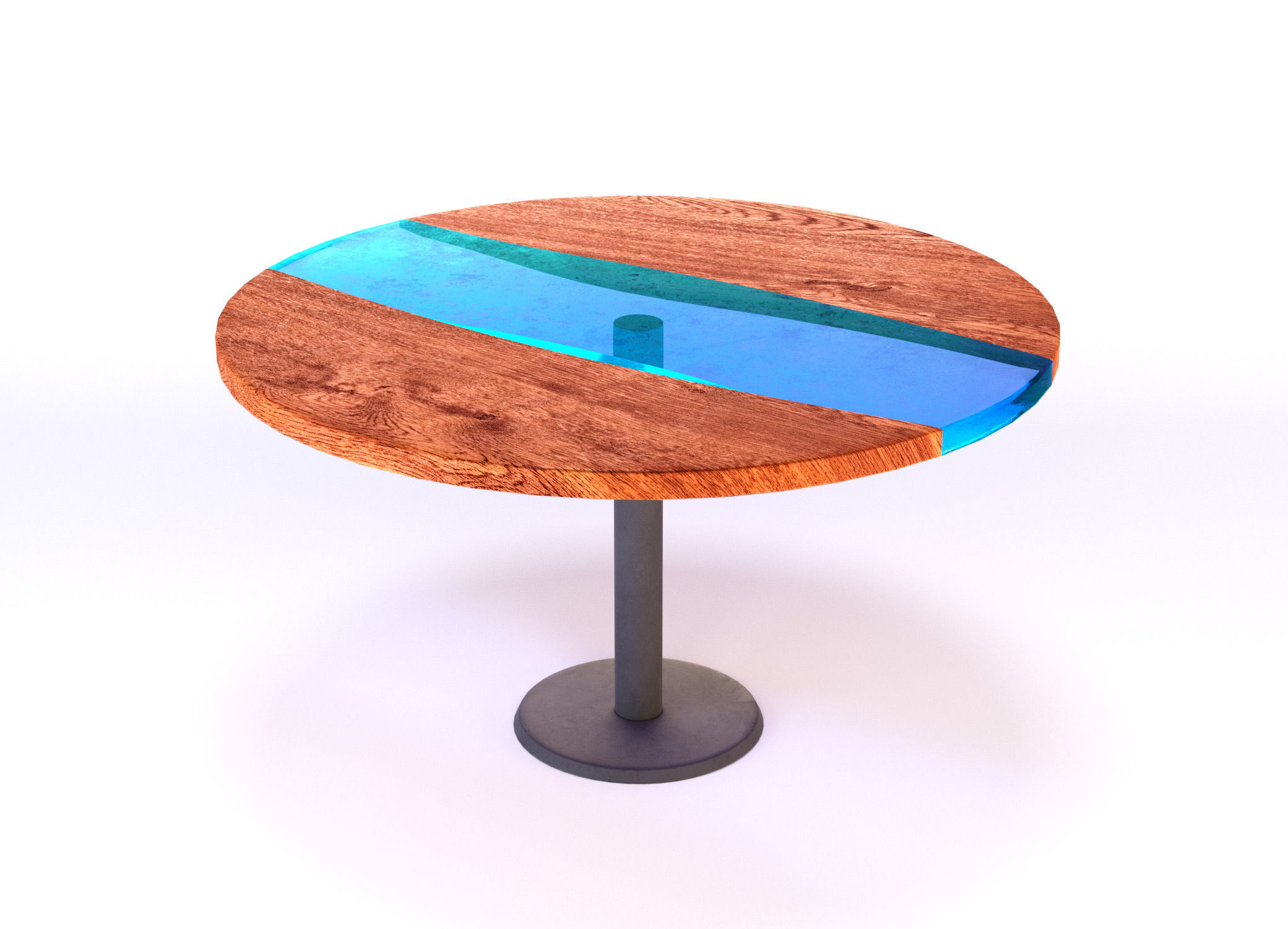 Resin round table 3D model | CGTrader